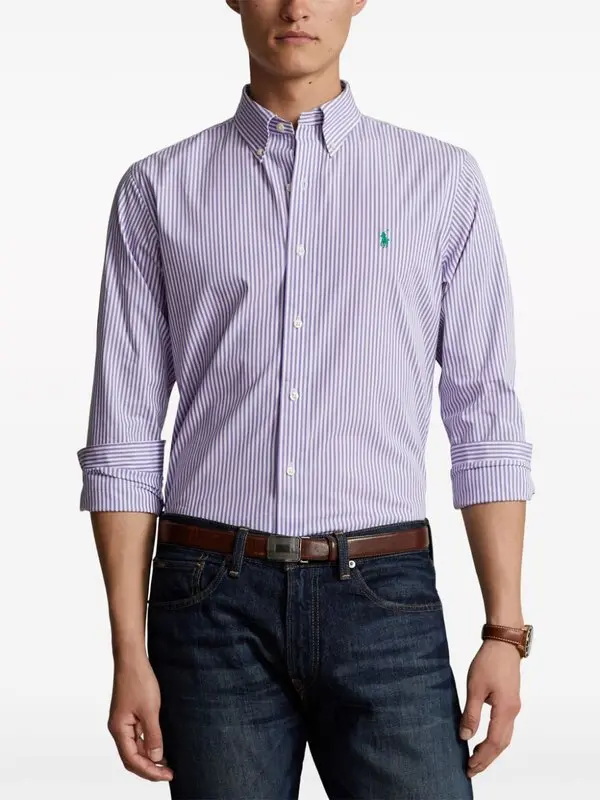 Polo Ralph Lauren Polo Pony-embroidered Striped Shirt - White