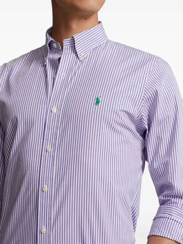 Polo Ralph Lauren Polo Pony-embroidered Striped Shirt - White