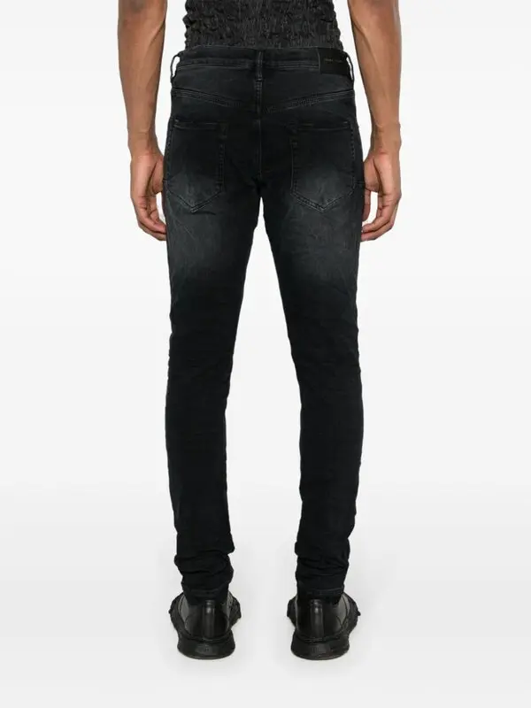 PURPLE BRAND Mid-rise Skinny Jeans - Black