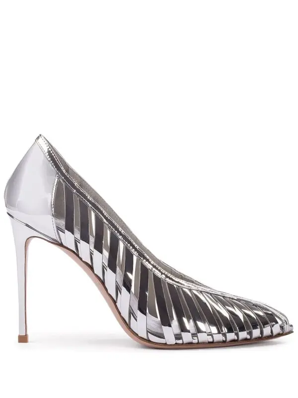LE SILLA Cage Leather Pumps