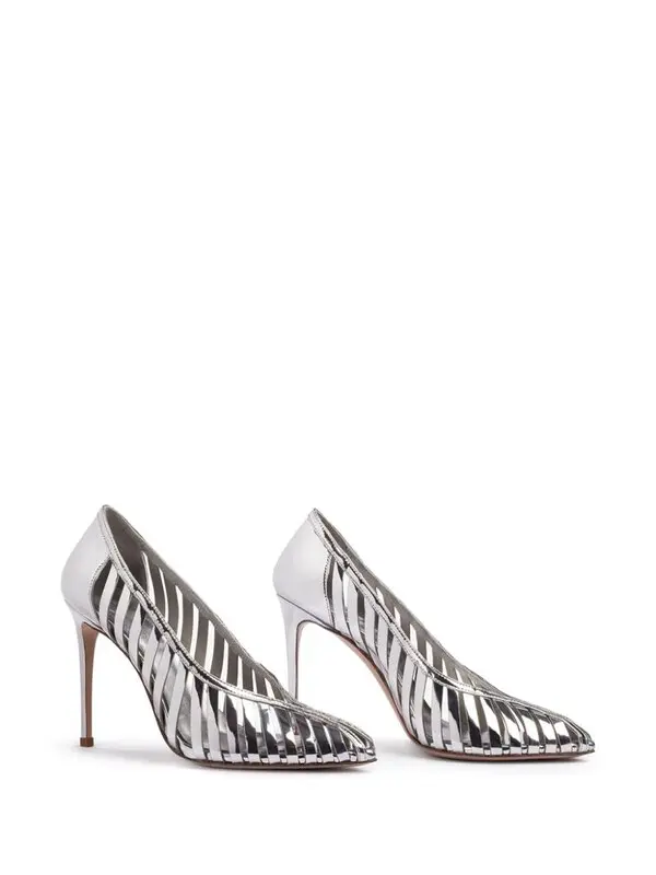 LE SILLA Cage Leather Pumps