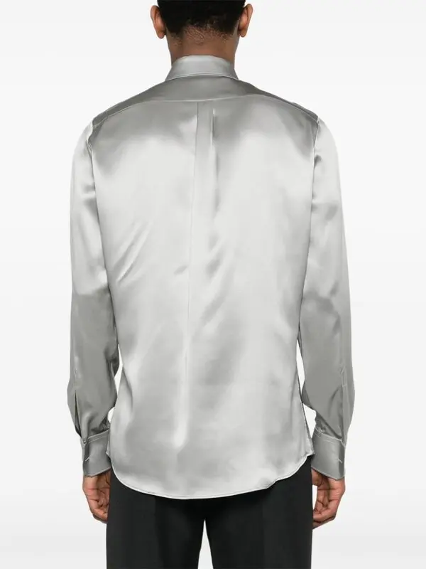 Dolce & Gabbana Satin-weave Silk Shirt