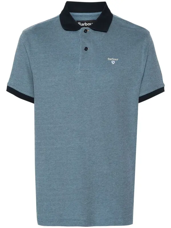 Barbour Logo-embroidered Polo Shirt - Blue