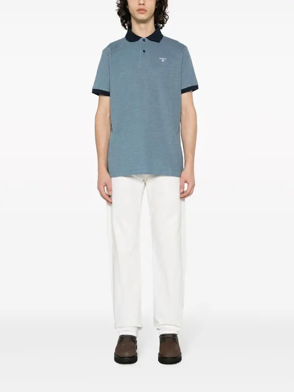 Barbour Logo-embroidered Polo Shirt - Blue