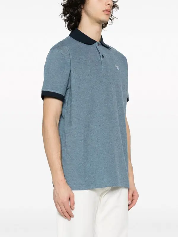 Barbour Logo-embroidered Polo Shirt - Blue