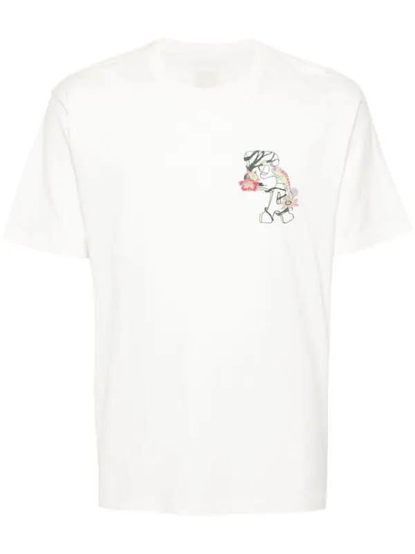Emporio Armani Monogram-print Cotton T-shirt