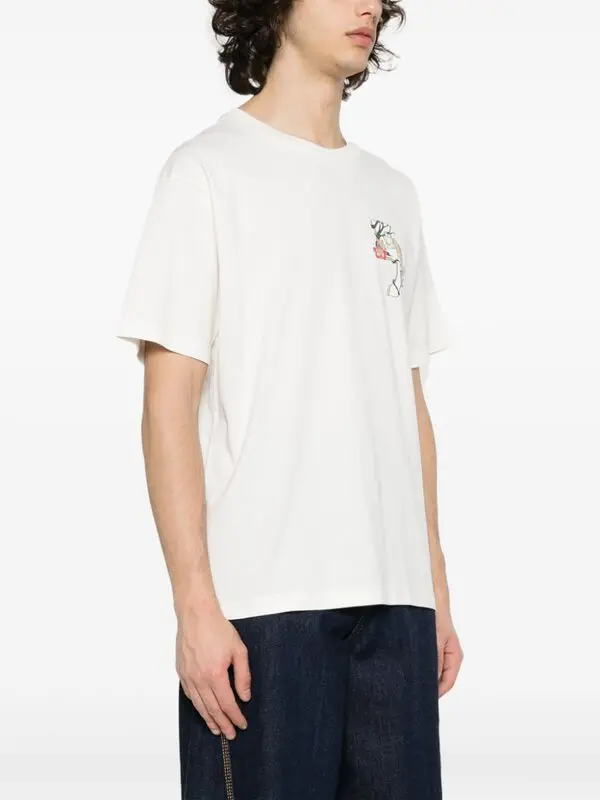 Emporio Armani Monogram-print Cotton T-shirt
