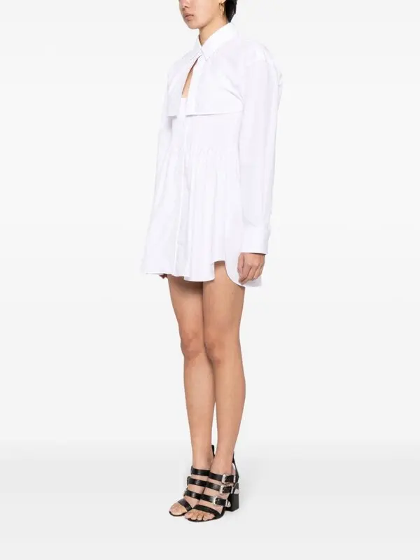 Alexander Wang Smocked Mini Shirt Dress
