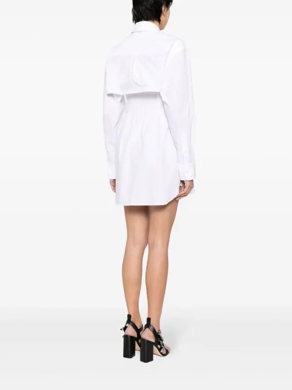 Alexander Wang Smocked Mini Shirt Dress