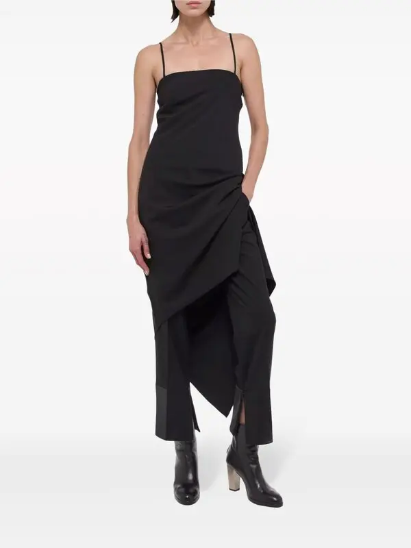 Helmut Lang Asymmetric Virgin Wool Dress