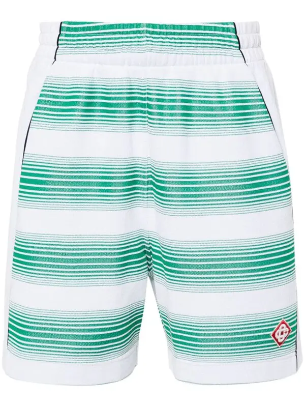 Casablanca Striped Jacquard Track Shorts