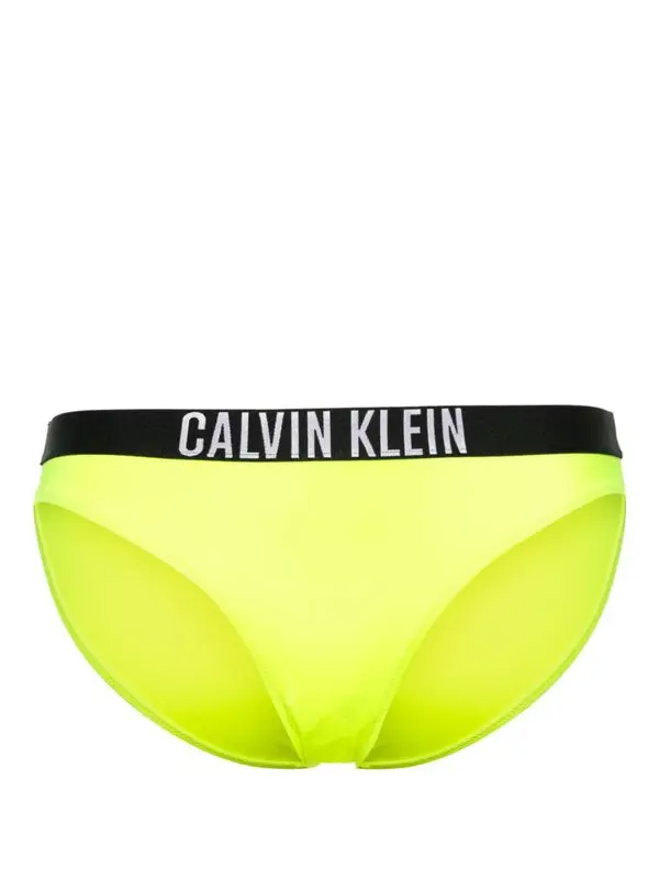 Calvin Klein Waistband Bikini Bottom - Yellow