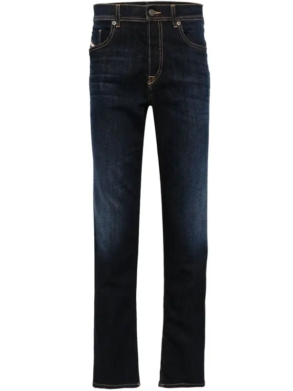 DIESEL® D-finitive 009zs Mid-rise Straight-leg Jeans - Blue