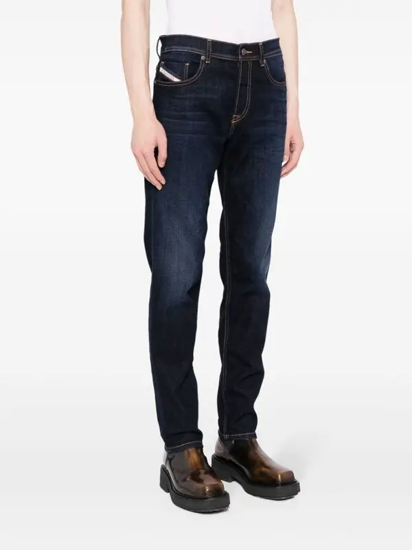 DIESEL® D-finitive 009zs Mid-rise Straight-leg Jeans - Blue