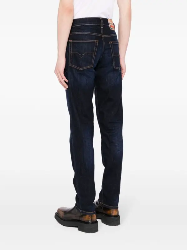 DIESEL® D-finitive 009zs Mid-rise Straight-leg Jeans - Blue