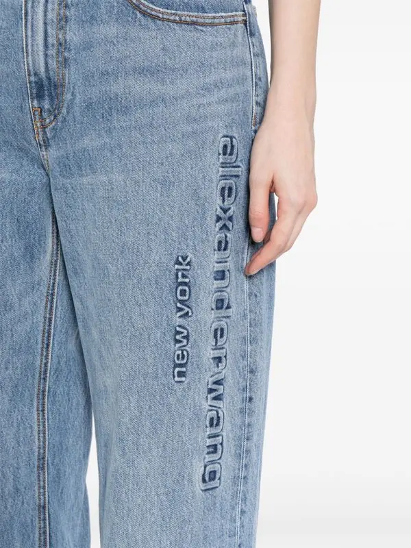 Alexander Wang Ez Mid-Rise Jeans - Blue | Editorialist