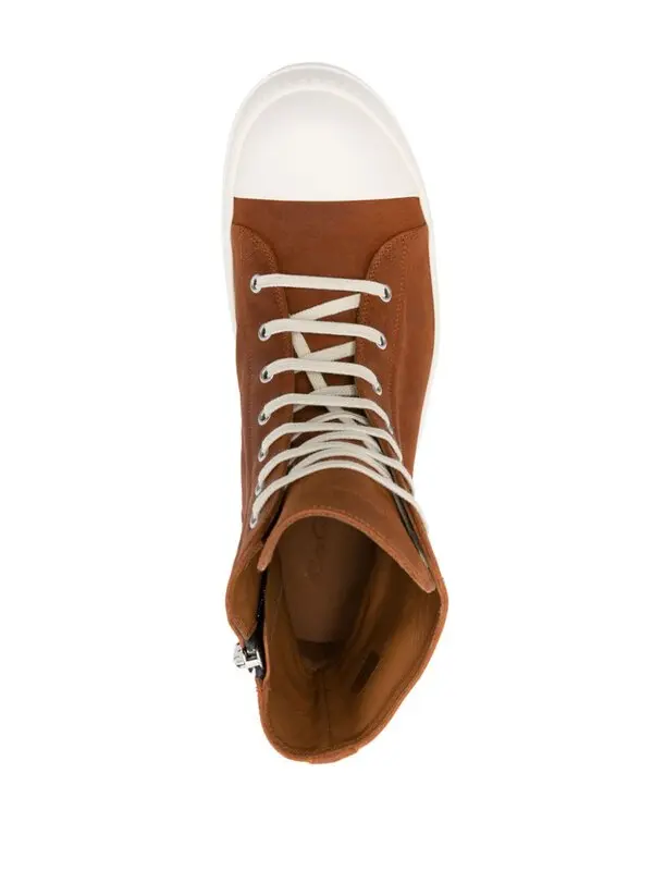 Rick Owens Suede High-top Sneakers