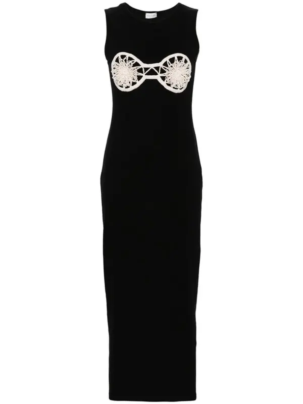 Magda Butrym Crochet-detailed Maxi Dress