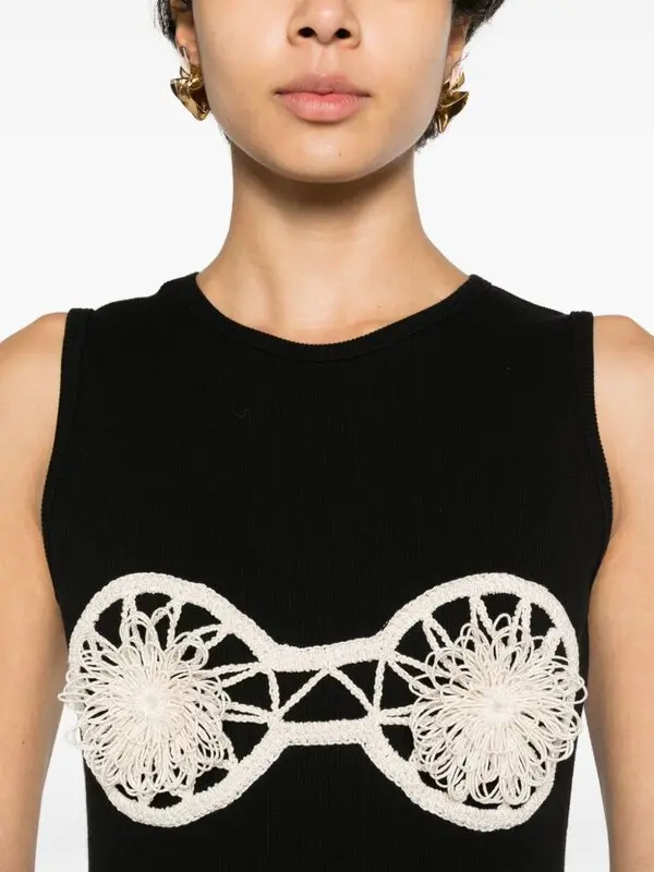 Magda Butrym Crochet-detailed Maxi Dress