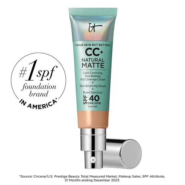IT COSMETICS Cc+ Cream Natural Matte Foundation With Spf 40 - Neutral Medium