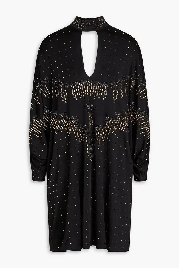 Cutout Embellished Mini Dress