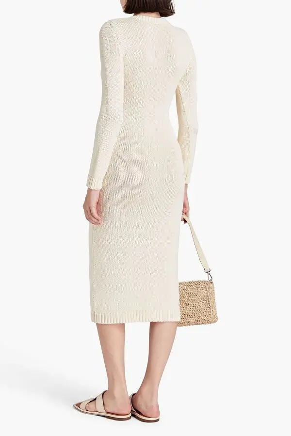 Zimmermann Lace-up Cotton Midi Dress