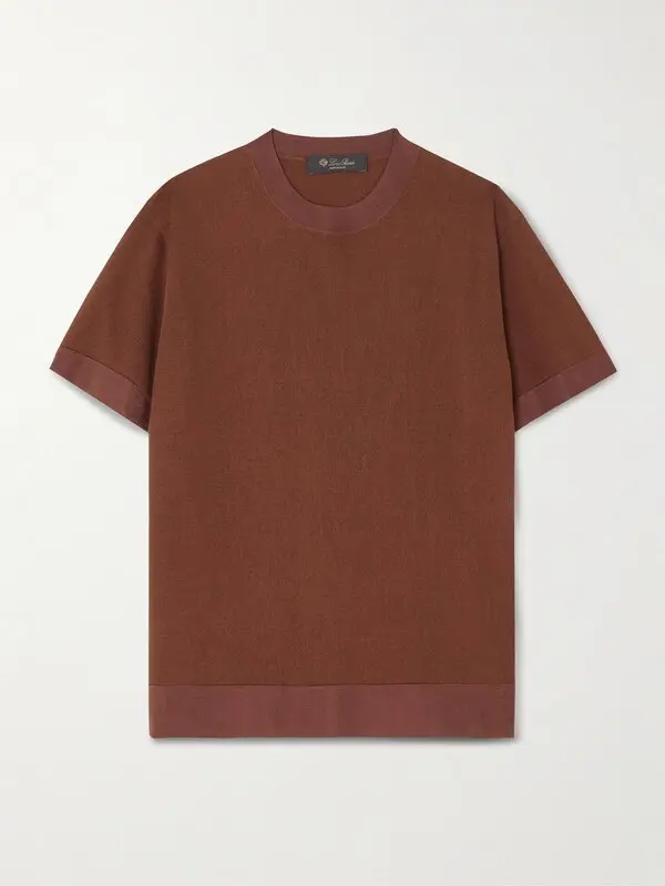 Loro Piana Silk T-shirt - Burgundy