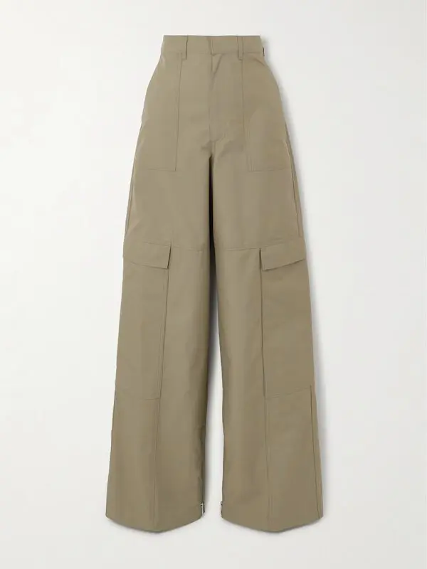 Loewe Cotton-blend Twill Straight-leg Cargo Trousers