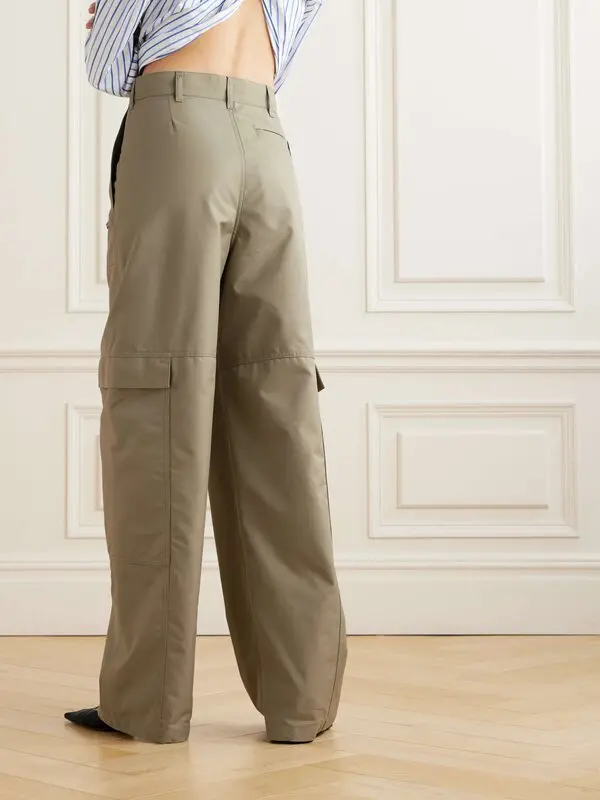 Loewe Cotton-blend Twill Straight-leg Cargo Trousers