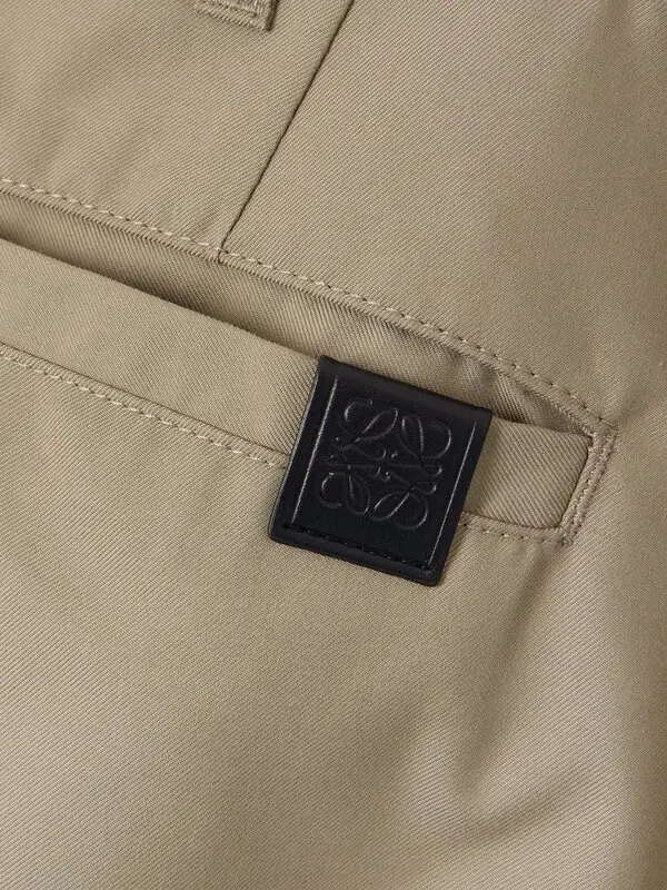 Loewe Cotton-blend Twill Straight-leg Cargo Trousers