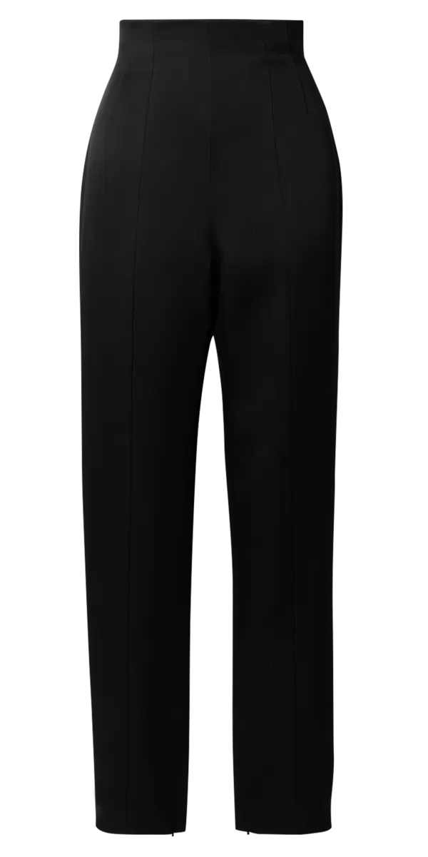 Khaite Lenn High-rise Skinny-leg Crepe Trousers - Black