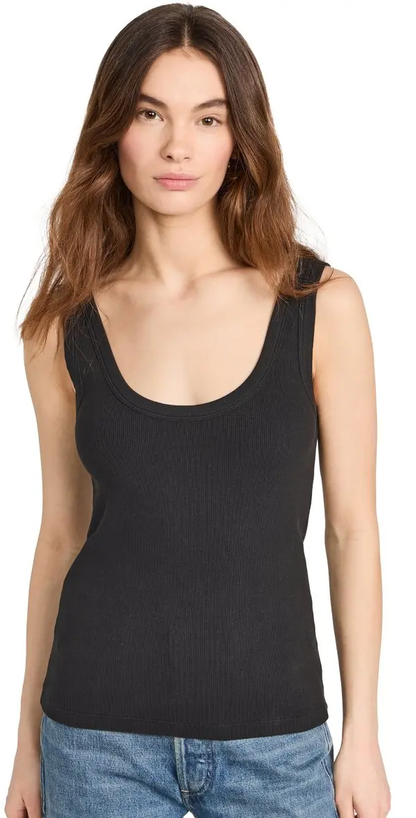 Sold Out NYC Scoop Tank - Black