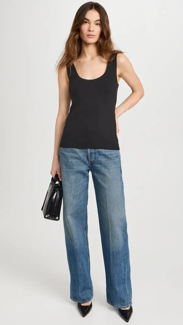 Sold Out NYC Scoop Tank - Black