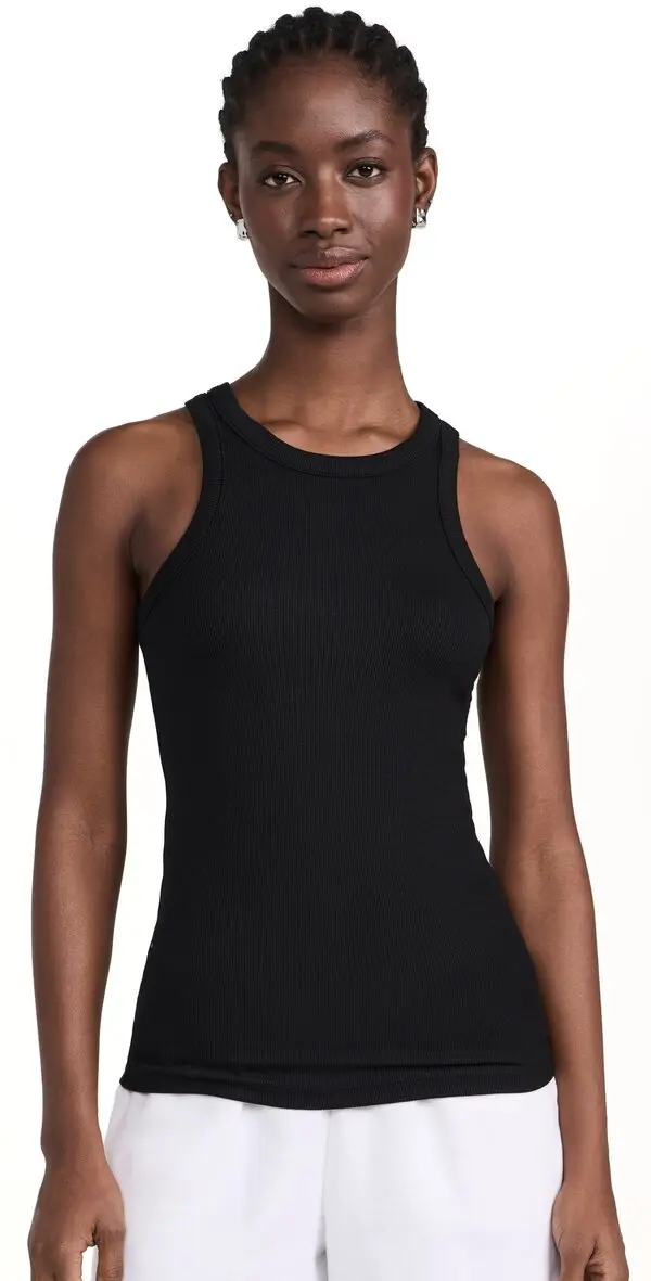Splits59 Kiki Ribbed Tank Top - Black