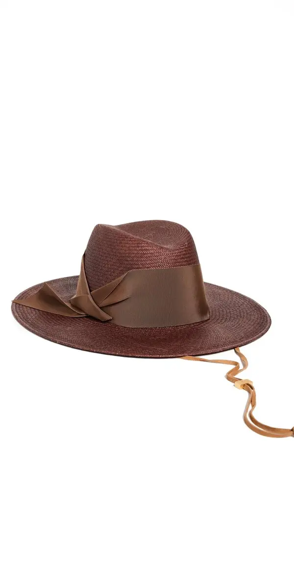 Freya Field Gardenia Straw Hat In Chocolate - 25% Off  display picture 3