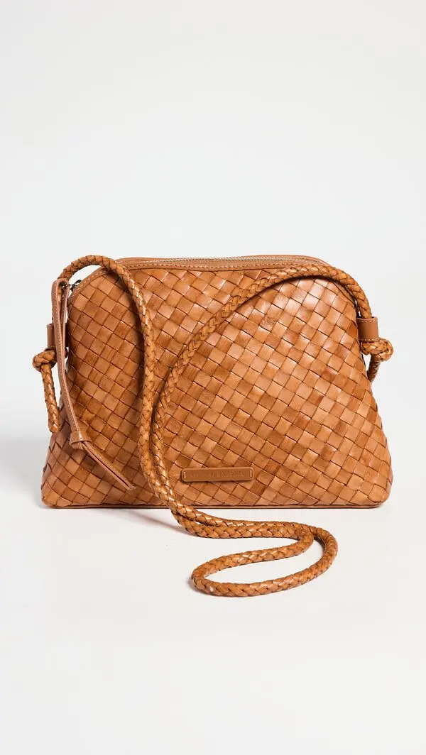 LOEFFLER RANDALL Mallory Woven Crossbody Bag - Timber