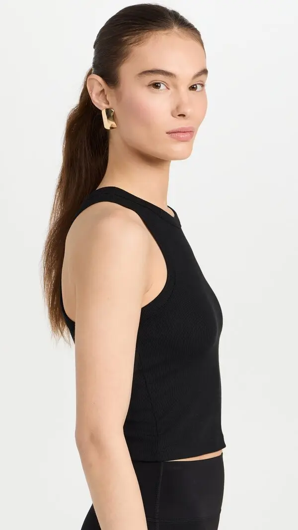 Splits59 Kiki Rib Crop Top - Black