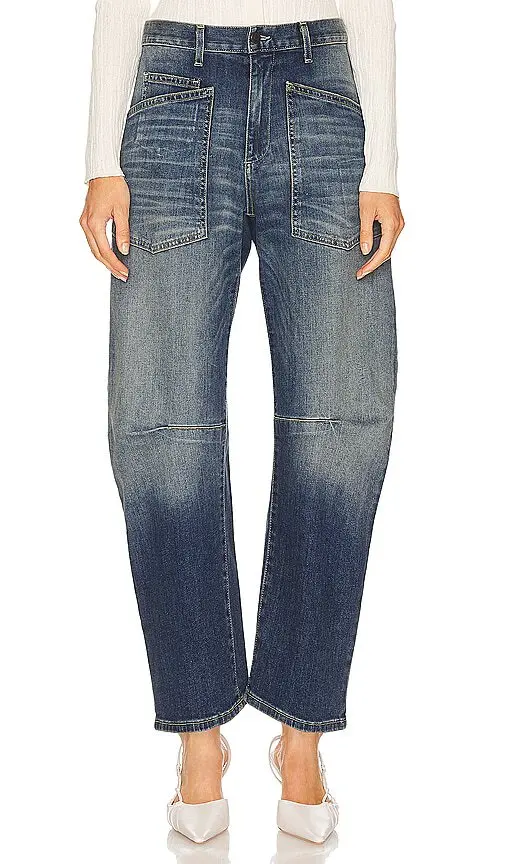 NILI LOTAN Shon Jean" In Denim-dark - Classic Wash