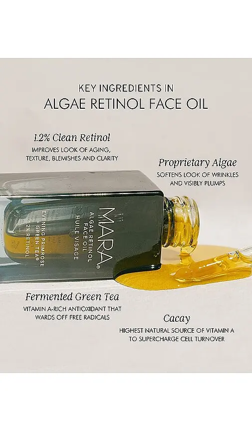 MARA Evening Primrose + Green Tea Algae Retinol Face Oil 15ml - N,a