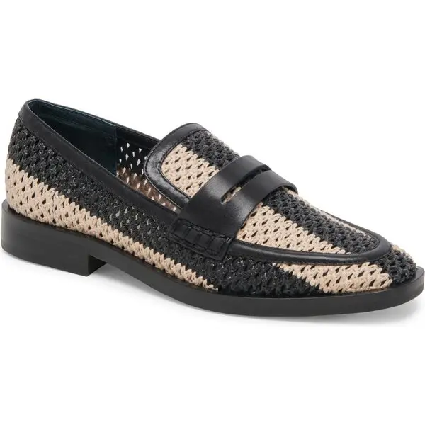 Dolce Vita Halley Woven Loafer In Black Multi Raffia - 55  display picture 3
