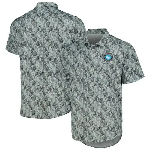 ANTIGUA Charlotte Fc Resort Button-up Shirt - Black