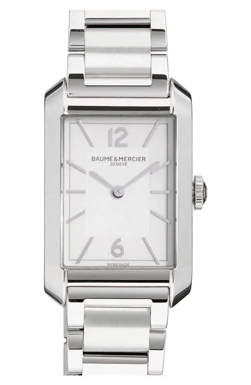 Baume & Mercier Hampton Bracelet Watch - Opaline White/silver