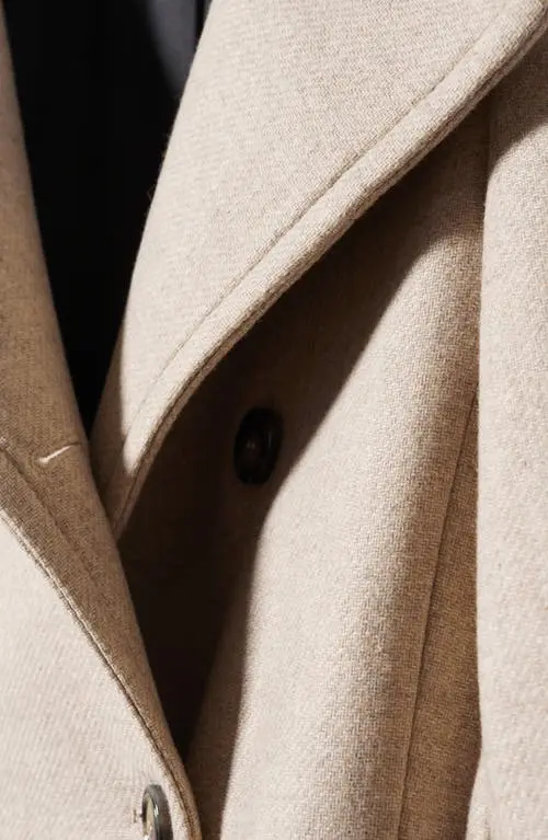 Mango Longline Wool-blend Belted Coat