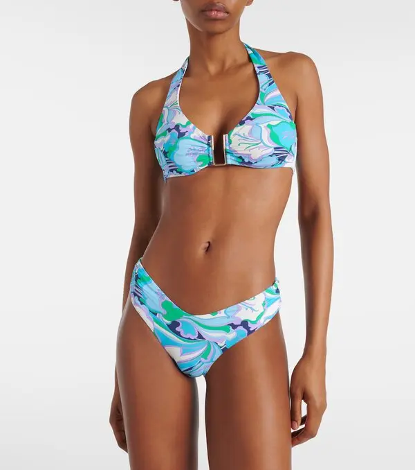 Melissa Odabash Colombia Bikini Top - Blue
