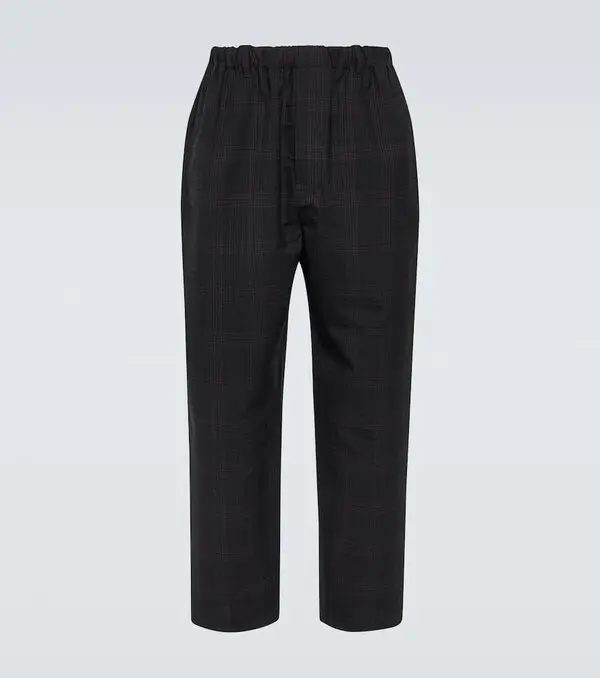LEMAIRE Checked Wool Seersucker Pants