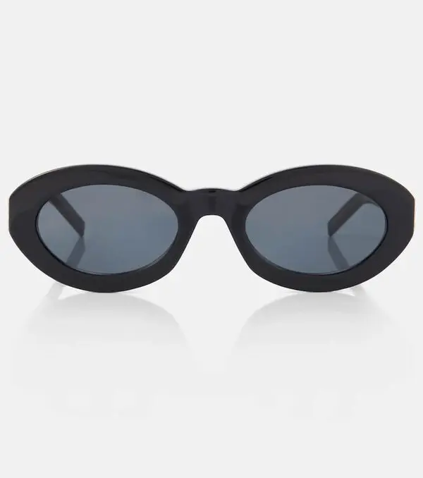 Saint Laurent Sl M136 Oval Sunglasses - Black