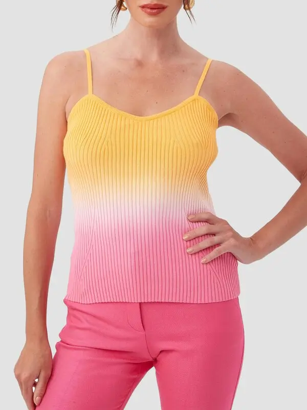 Trina Turk Infusion Cotton Rb-knit Camisole