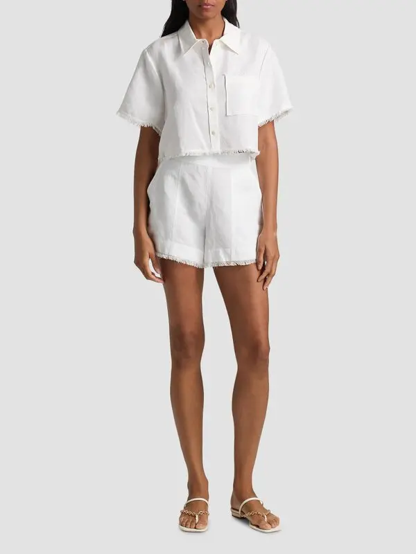 Simkhai Dax Linen-blend Shorts