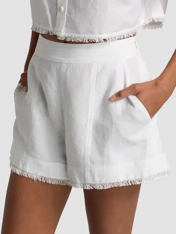 Simkhai Dax Linen-blend Shorts
