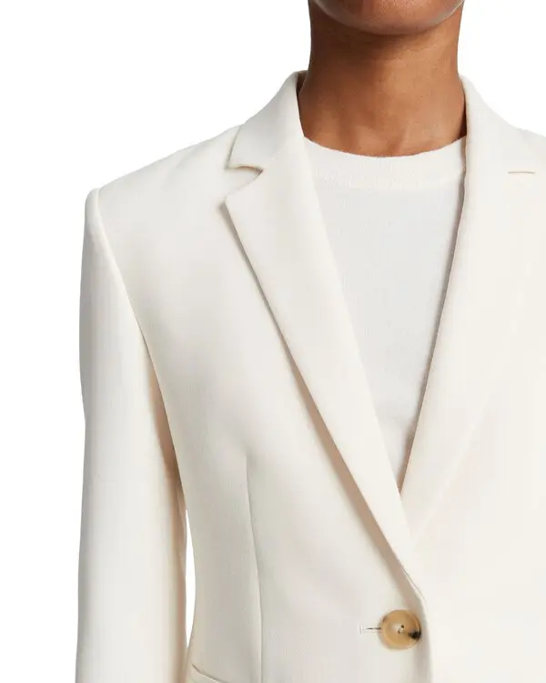 Vince Shrunken One-button Blazer - Off White